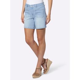 Heine Damen Jeansshort, Blau, Gr. 48, Kurze Jeans, Material: Baumwolle