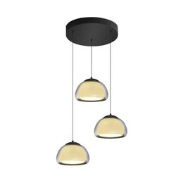 HELL Luxxo Pendelleuchte LED, rund, 3-flammig mit Fernbedienung, 20637/3-06,
