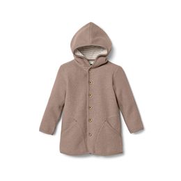 Tchibo - Kinder-Walkjacke mit Merinowolle - Newborn - Gr. 50/56 - weiß