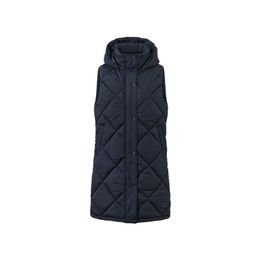 Tchibo - Lange Steppweste mit Kapuze - Damen - Gr. 40 - dunkelblau