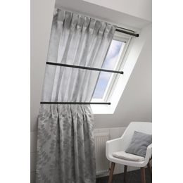 Spannstange Gardinia, schwarz (schwarz, matt), Ø:2,6mm, Metall, Gardinenstangen