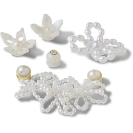Schuhanstecker Crocs "Jibbitz™ White Pearl", Kinder, weiß, Acryl, Schuhzubehör, Elegante Schuhanstecker
