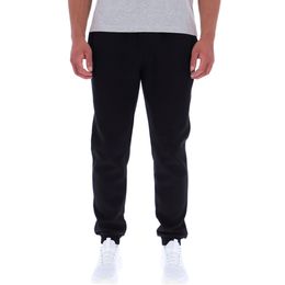 Jogginghose Reebok "ANDRE SMALL LOGO CUFFED PANT", Herren, Gr. L, N-Gr, schwarz, Obermaterial: 60% Baumwolle, 40% Polyester, Hosen