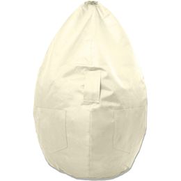 Sitzsack Kinzler "Kimi small", beige (natur), B:65cm H:110cm, Polyester, Sitzsäcke, Uni Farben, mit Taschen & Tragegriff, Outdoor geeignet, Kinderzimmer