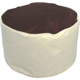 Sitzsack Kinzler "Sitzhocker BICO", braun (dunkelbraun,natur), B:53cm H:32cm, Polyester, Sitzsäcke, zweifarbig, Outdoor geeignet, ideal im Wohnzimmer & Kinderzimmer