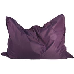 Sitzsack Kinzler "Meso", lila (brombeer), B:100cm H:10cm, Polyester, Sitzsäcke, Uni Farben, Outdoor geeignet, ideal im Wohnzimmer & Kinderzimmer