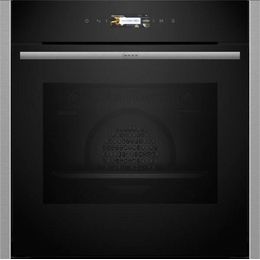 Neff Einbaubackofen "B24CR31N0", Energieeffizienz: A+ (A+++-D), grau (silberfarben), B:59,6cm H:59,5cm T:54,8cm, Backöfen, Eco Clean mit Easy Clean