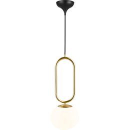 Pendelleuchte "SHAPES", grau (messingfarben), Ø 27cm, design for the people, Leuchten, Designer Leuchte
