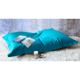 Sitzsack Kinzler "Outdoorfähiger XXL", blau (türkis), B:140cm H:20cm, Polyester, Sitzsäcke, Uni Farben, Outdoor geeignet, ideal im Wohnzimmer & Kinderzimmer