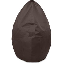 Sitzsack Kinzler "Kimi small", braun, B:65cm H:110cm, Polyester, Sitzsäcke, Uni Farben, mit Taschen & Tragegriff, Outdoor geeignet, Kinderzimmer