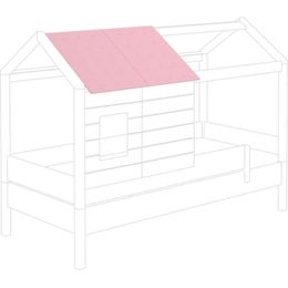 Spielbett-Dachelement Paidi "TINY HOUSE", rosa (ros&eacute;), B:0,49m L:0,65m, MDF, Dachpappen, individuell verstellbar, patentierter Paidi-Sicherheitsverschluss