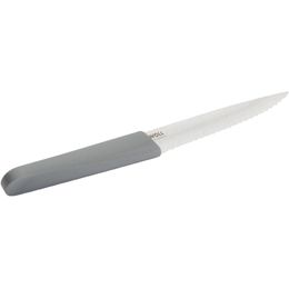 Steakmesser Woll "Cutting Edge", grau, 1 Stk., Edelstahl, Kunststoff, Essmesser, aus deutschem Edelstahl gemäß DIN 1.4116