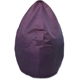 Sitzsack Kinzler "Kimi small", lila (brombeer), B:65cm H:110cm, Polyester, Sitzsäcke, Uni Farben, mit Taschen & Tragegriff, Outdoor geeignet, Kinderzimmer