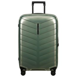 Hartschalen-Trolley Samsonite "ATTRIX, verschiedene Größen und Farben", Gr. B/H/T: 46cm x 69cm x 27cm 73 l, grün (basil grün), Polypropylen, Strukturmuster, Koffer, Hartschalen-Koffer Reisegepäck TSA-Schloss Volumenerweiterung bei S