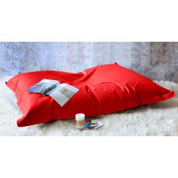 Sitzsack Kinzler "Outdoorfähiger XXL", rot, B:140cm H:20cm, Polyester, Sitzsäcke, Uni Farben, Outdoor geeignet, ideal im Wohnzimmer & Kinderzimmer