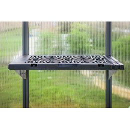 Anbauregal PALRAM - CANOPIA "Regalset für Gewächshäuser", grau, B:65cm H:16,5cm T:26cm, Aluminium, Kunststoff, Regale, 20 kg Tragkraft je Regal