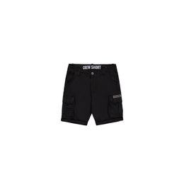 Shorts Alpha Industries "Crew Short", Herren, Gr. 31, Normalgrößen, schwarz, Obermaterial: 98% Baumwolle, 2% Elastan; Futter: 100% Baumwolle, Hosen