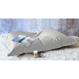 Sitzsack Kinzler "Outdoorfähiger XXL", grau, B:140cm H:20cm, Polyester, Sitzsäcke, Uni Farben, Outdoor geeignet, ideal im Wohnzimmer & Kinderzimmer