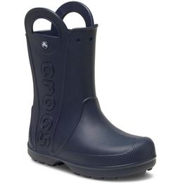 Gummistiefel Crocs "Handle It Rain Boot", Damen, Gr. 36, blau (navy), Croslite™, Schuhe, Regenstiefel, Kinderstiefel mit praktischen Tragegriffen