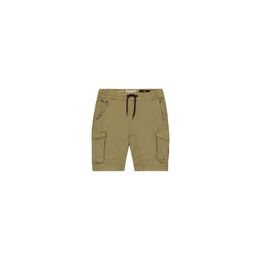 Sweatshorts Alpha Industries "Cotton Twill Jogger Short", Herren, Gr. L, Normalgrößen, grün (olive), Obermaterial: 98% Baumwolle, 2% Elastan, Hosen