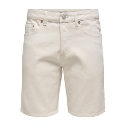 Only & Sons Only & Sons Shorts 'Edge' Herren Größe 35/36 white denim