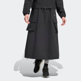 Sommerrock adidas Sportswear "W CT SKIRT", Damen, Gr. L, schwarz, Obermaterial: 88% Polyamid, 12% Elasthan, Röcke