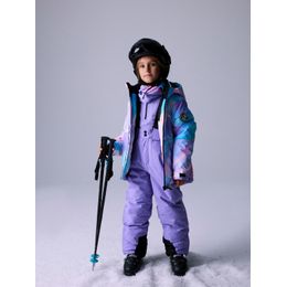 Skihose name it "NKNSLOPE10 PANT SKI EDITION FO NOOS", Kinder, Gr. 146, N-Gr, lila (sunlit allium), Web, Obermaterial: 100% Polyester, unifarben mit Farbeinsatz, regular fit, Hosen