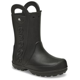 Gummistiefel Crocs "Handle It Rain Boot", Damen, Gr. 36, schwarz, Croslite™, Schuhe, Regenstiefel, Kinderstiefel mit praktischen Tragegriffen