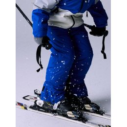 Skihose name it "NKNSLOPE10 PANT SKI EDITION FO NOOS", Jungen, Gr. 116, N-Gr, blau (surf the web), Web, Obermaterial: 100% Polyester, regular fit, Hosen