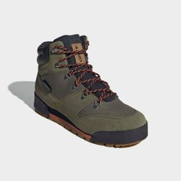 Winterboots adidas terrex "TERREX SNOWPITCH COLD.RDY", Damen, Gr. 41, grün (olive strata, bronze strata, semi impact orange), Synthetik, Textil, Schuhe, Winterschuhe, Winterstiefel, Snowboots, wasserdicht, Topseller