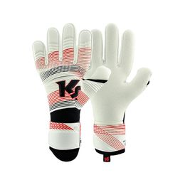 KEEPERsport Handschuh Herren Größe L lachs / schwarz / weiß