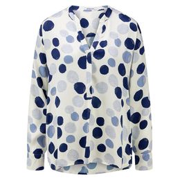 Peter Hahn - Bluse mit Rundhals-Ausschnitt, blau, Gr. 36 / S