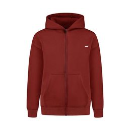 Smilodox Lyanna Basic Zipper Hoodie Damen Größe M dunkelrot