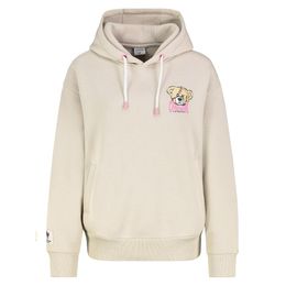 Sublevel Sweatshirt Damen Gr&ouml;&szlig;e L sand / hellbeige / rosa / wei&szlig;