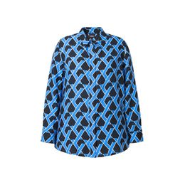 Ulla Popken Bluse Damen Größe XXL/XXXL blau / schwarz / weiß