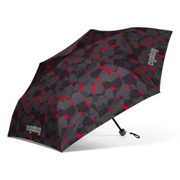 Ergobag Regenschirm Jungen Gr&ouml;&szlig;e S/XXL dunkelgrau / rot / schwarz