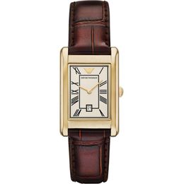 Emporio Armani Uhr Herren Größe One Size ecru / dunkelbraun / gold