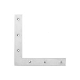 Pollmann Haustür-Eckwinkel L 250 x H 250mm Enden gerade Eisen, galv. hell verz. (1222500)