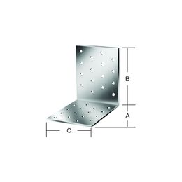 Vormann Lochplattenwinkel 80 x 80 x 80mm mit CE? Ja Stahl sendverz. (070941000)