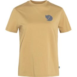 Fj&auml;llr&auml;ven Fj&auml;llr&auml;ven Fox Boxy Logo Tee Damenshirt beige S - Damenshirts, -blusen & -pullover