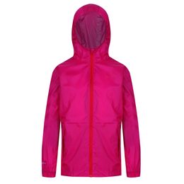 Regatta Pack-It III Kinder Regenjacke pink 140 - Kinderjacken