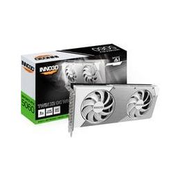 Inno3D GeForce RTX 5060 TWIN X2 OC WHITE 8GB, Grafikkarte DLSS 4, 3x DisplayPort, 1x HDMI 2.1