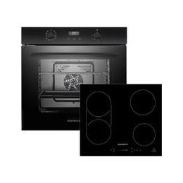 respekta ASET7006600I, Backofen-Set schwarz