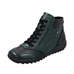 Remonte Schn&uuml;rstiefelette Damen Gr&ouml;&szlig;e 36 dunkelgr&uuml;n / schwarz Winterschuhe