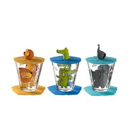 Leonardo Kinder Trink - Set 9-tlg. Löwe / Krokodil / Elefant Bambini Glas » Möbel Kraft