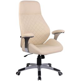 CLP Bürostuhl Layton Mit Leichtlaufrollen Chefsessel Mit Lehne Höhenverstellbarer Ergonomischer Bürosessel