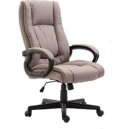 CLP Bürostuhl ergonomisch mit Rollen und Höhenverstellung, Chefsessel höhenverstellbar und Wippfunktion, rückenschonend, Drehstuhl Sparta
