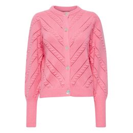 Pulz Jeans Strickjacke 'Amy' Damen Gr&ouml;&szlig;e XXL pink