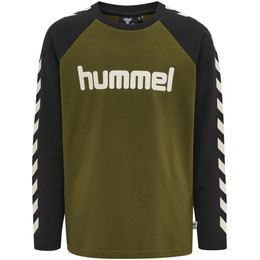 Hummel Shirt Jungen Gr&ouml;&szlig;e 164 dunkelgr&uuml;n / schwarz / wei&szlig;