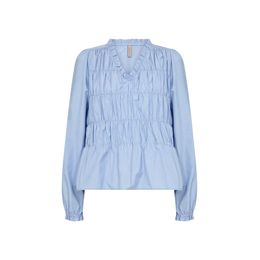 soyaconcept Bluse 'Onari 3' Damen Gr&ouml;&szlig;e S hellblau / wei&szlig;